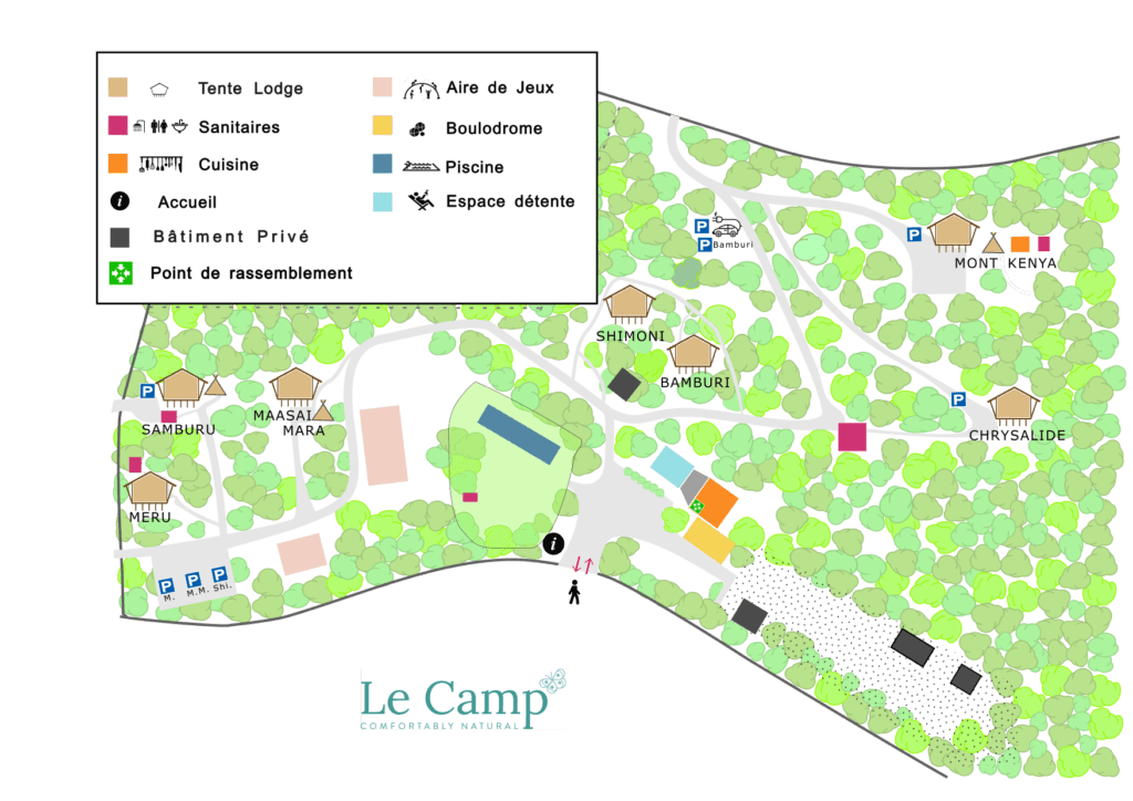 Plan du domaine - Le Camp